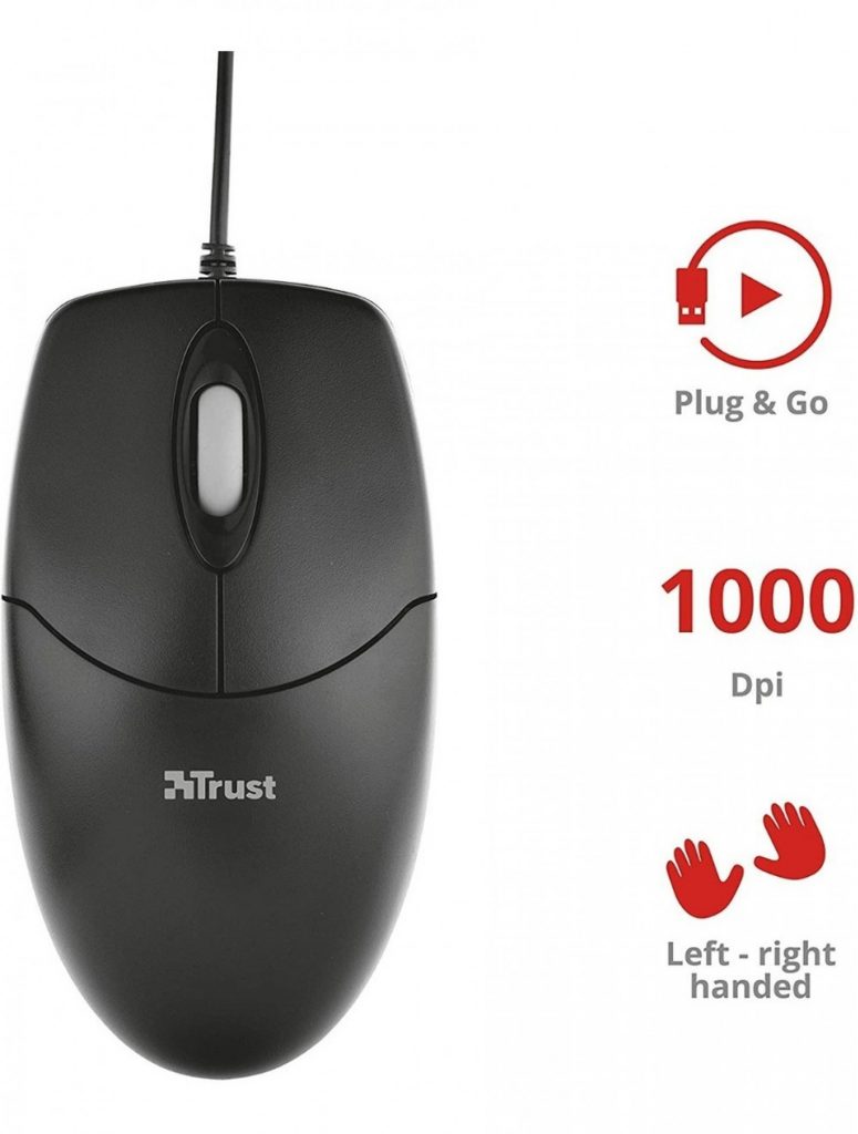 Mouse Trust Basi Optico USB – Pascal Computadoras